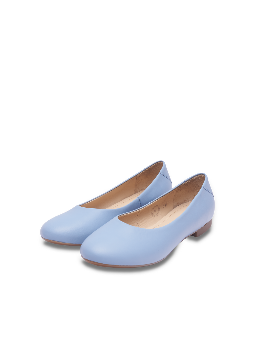 Vasky Misty Blue – kožené baleríny modré | Vasky